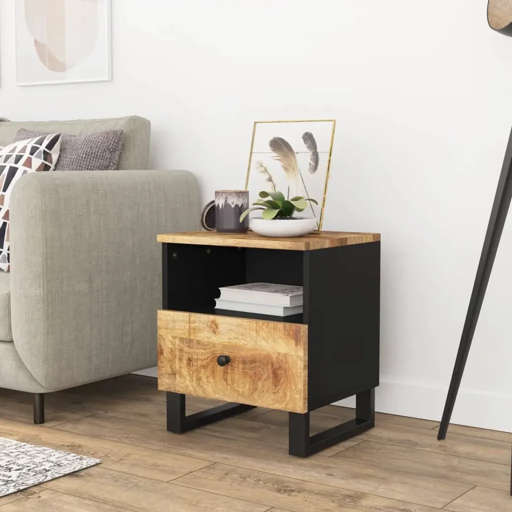 Mesa de cabeceira madeira de mangueira maciça/derivados madeira | BIANO