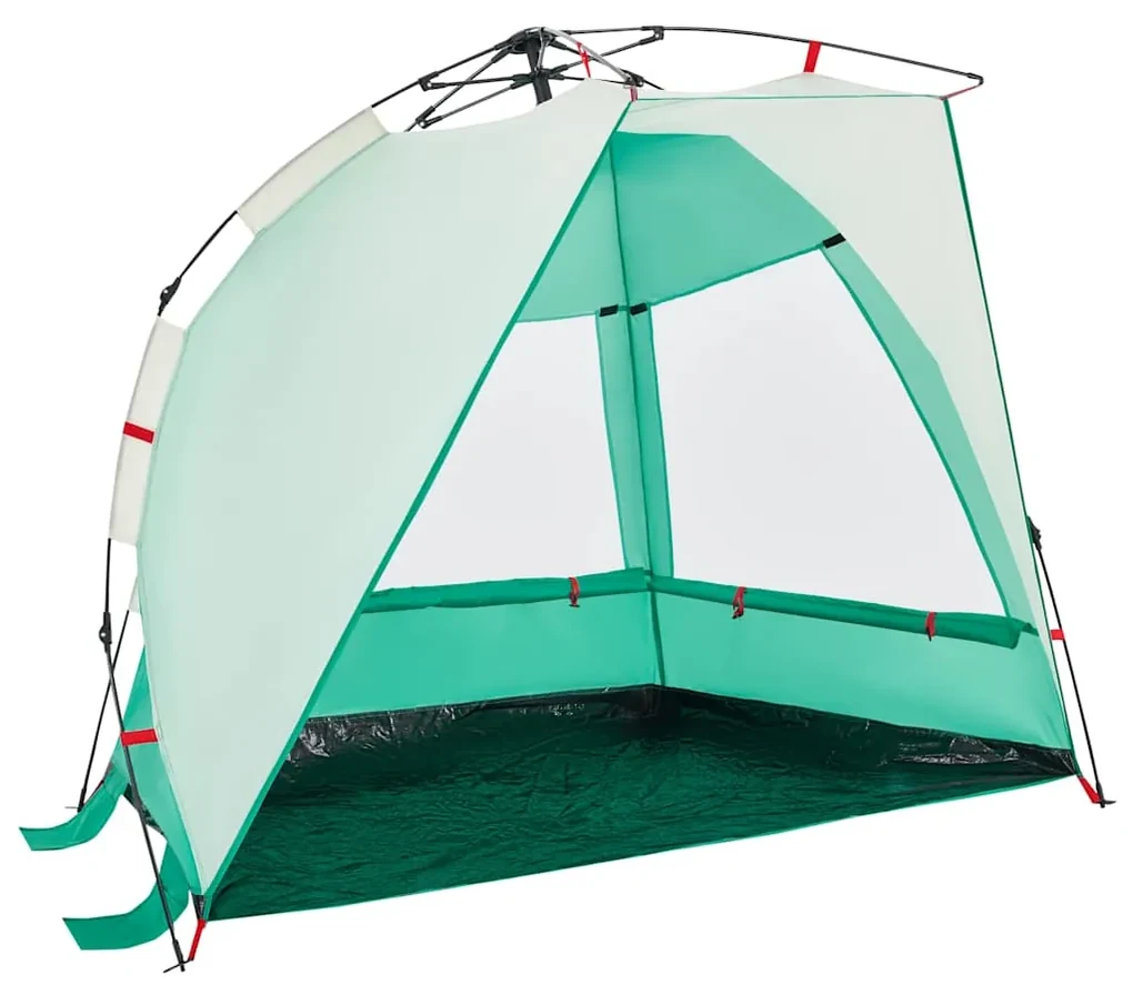 Tenda praia 2 pessoas libertação rápida impermeável verde mar | BIANO