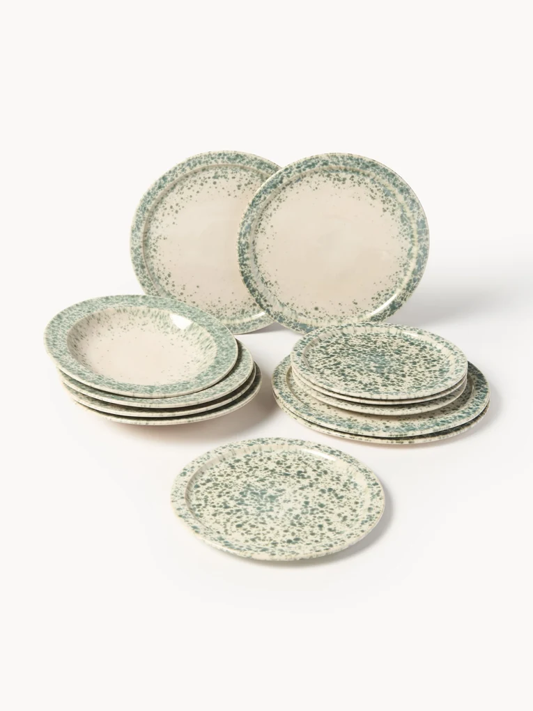 Conjunto de loiça artesanal Bernardo, 4 pessoas (12 uni.) | BIANO