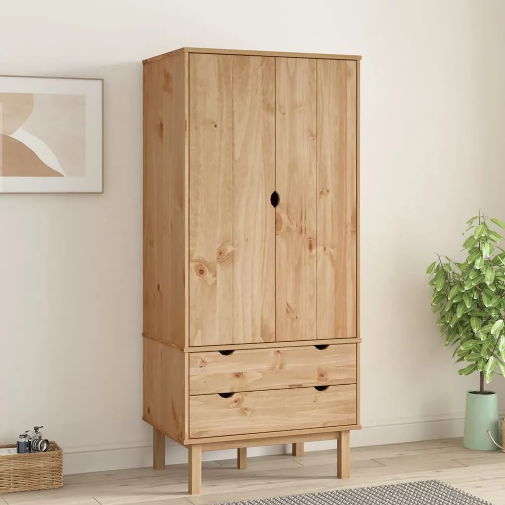 Roupeiro Sidney em Madeira de Pinho - Cor Natural - Design Escandinavo ...