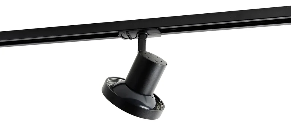 Foco de trilho moderno monofásico preto GU10 111mm - Iconic Jeany ...