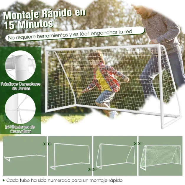 Baliza de futebol portátil para crianças Baliza de futebol e rede de ...