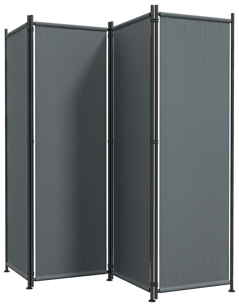 Outsunny Biombo Separador de Ambientes de 4 Painéis Biombo Dobrável ...