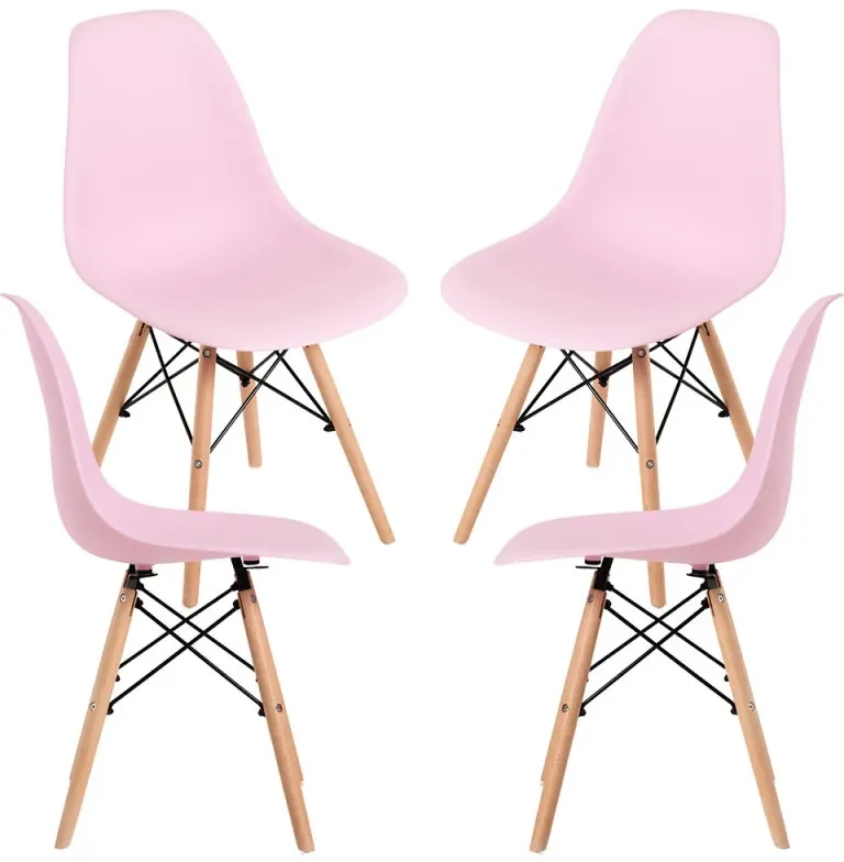 Pack 4 Cadeiras Tower Basic - Rosa | BIANO