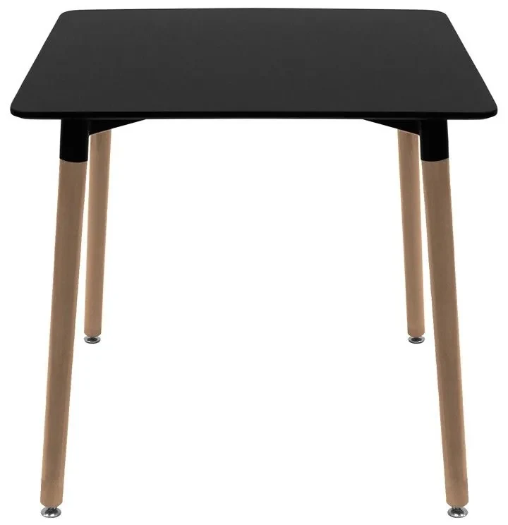 Mesa Tower Quadrada 80 cm - Preto | BIANO