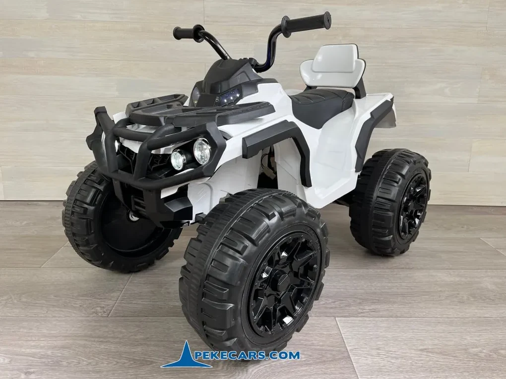 Moto 4 para crianças Eléctrica 906D 12V 2.4G Branco com rodas de ...