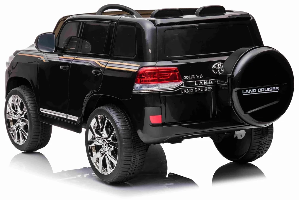 Carro elétrico Para Crianças Toyota Landcruiser 12V, assento de couro ...