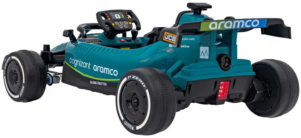 Carro elétrico para Crianças 12V 4 motores Formula 1 Aston Martin Rodas ...