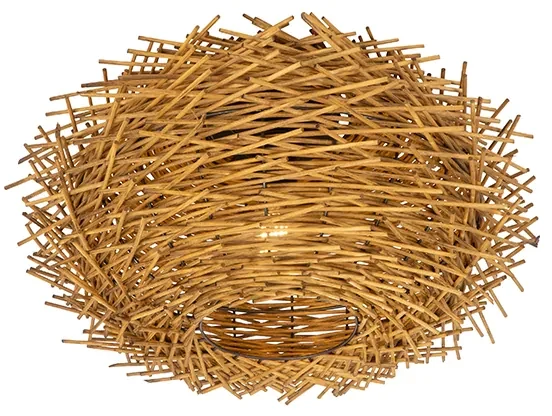 Candeeiro de tecto rústico rattan - HATCH Rústico | BIANO