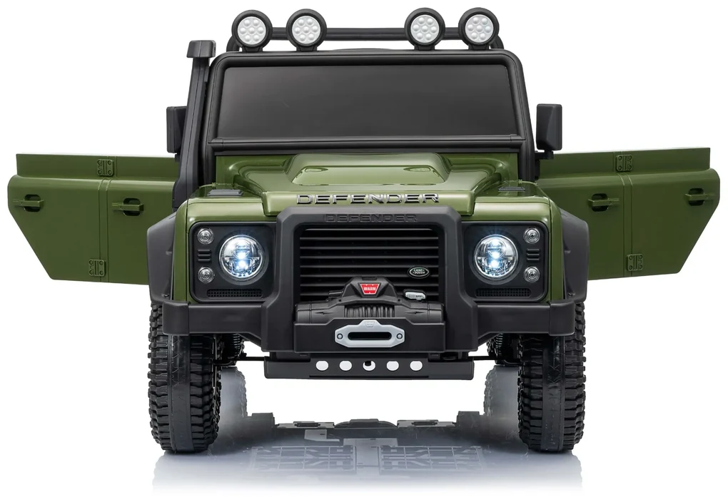 Jipe elétrico para crianças Land Rover Defender 110 SVX 12V, 4X4, luzes ...