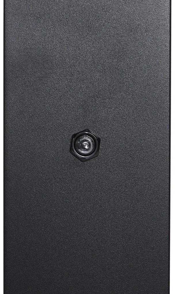 Balizador moderno para exterior preto com vidro fumê 70cm com sensor ...
