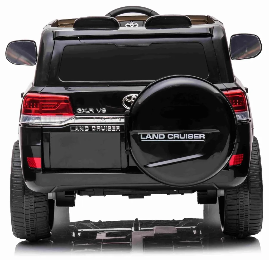 Carro elétrico Para Crianças Toyota Landcruiser 12V, assento de couro ...