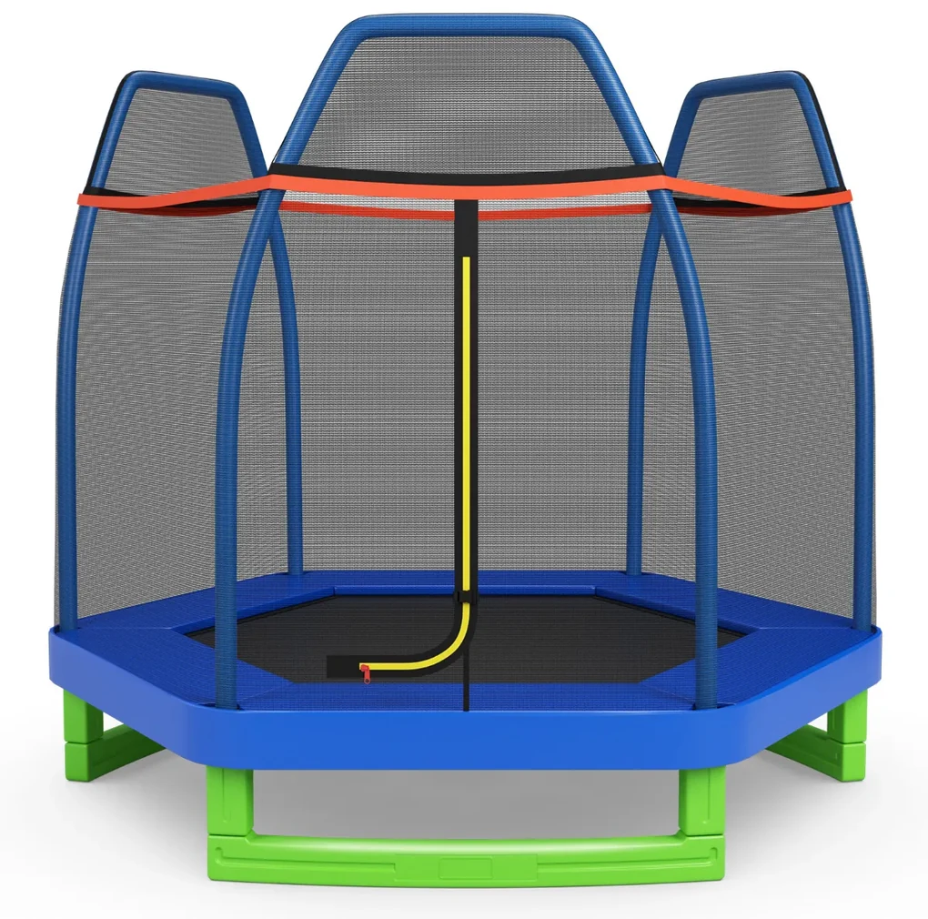 Trampolim infantil 223 cm com Rede de Segurança Estrutura de Aço ...