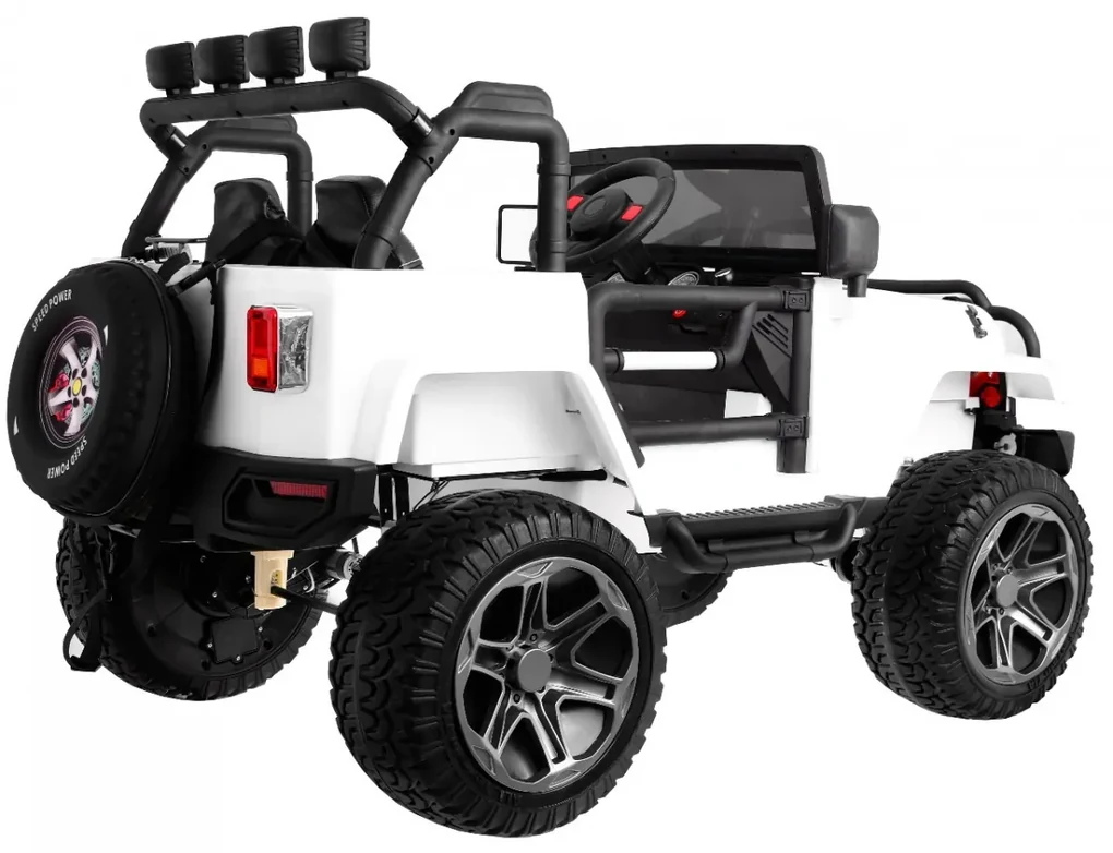Jipe elétrico para Crianças 24V 4x4 2 Lugares The Monster Jeep Rodas de ...