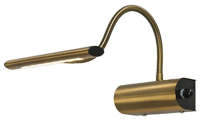 Candeeiro de parede Art Déco em bronze com LED - Tableau Design,Moderno ...