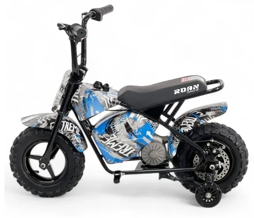 Mini moto elétrica para crianças 250W com rodas e limitador de ...
