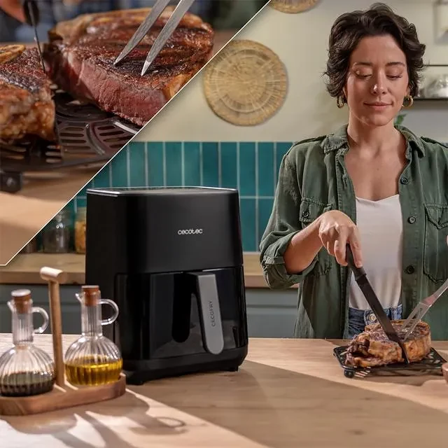 Fritadeira AirFryer Cecofry&Grill Duoheat 4000 com dupla resistência para um dourado perfeito e ...