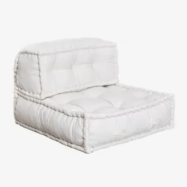 Sofá Modular em Algodão Yebel Branco - Sklum | BIANO