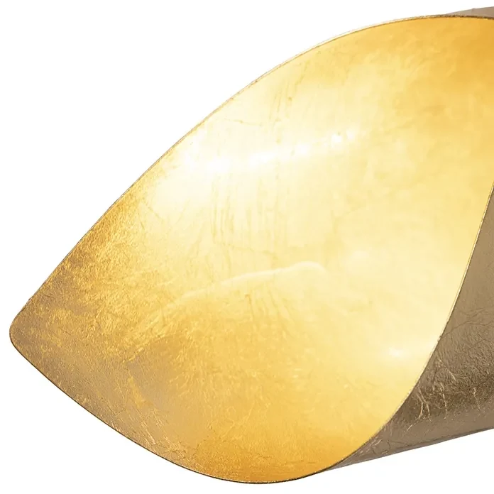 LED Candeeiro de parede retro folha dourado com interruptor - Belle Art ...