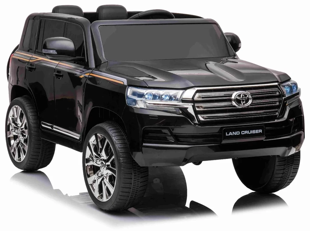 Carro elétrico Para Crianças Toyota Landcruiser 12V, assento de couro ...
