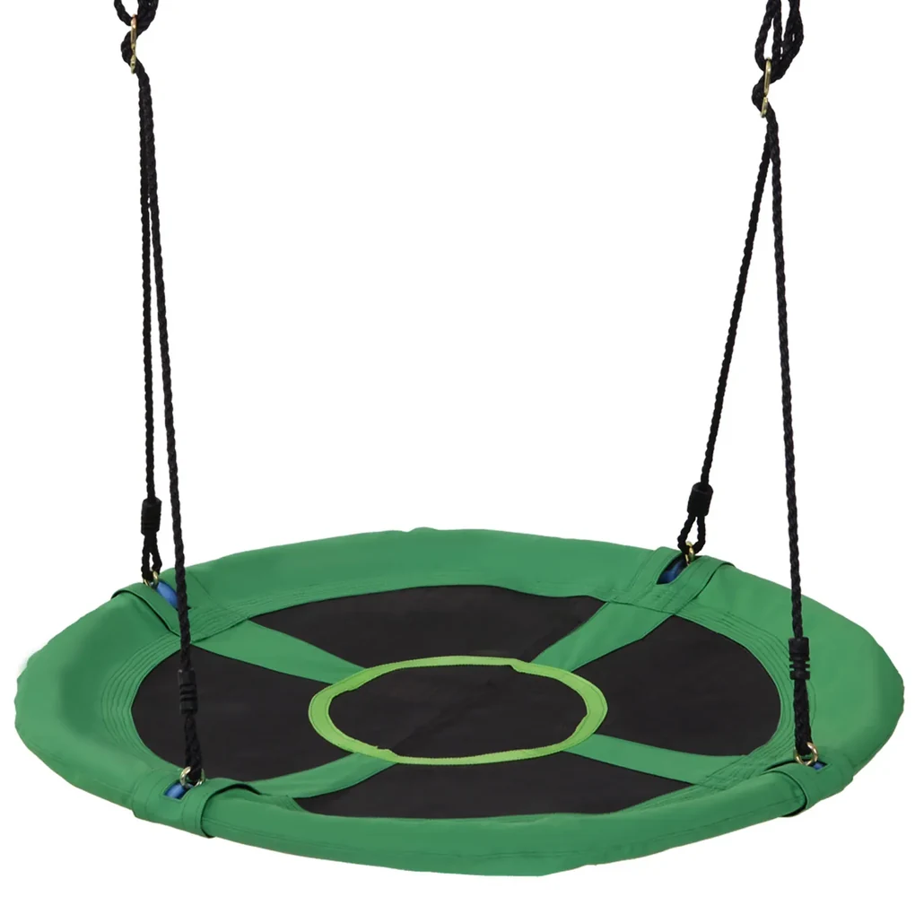HOMCOM Balanço das crianças Balanço de árvore Forma redonda Carga de ...