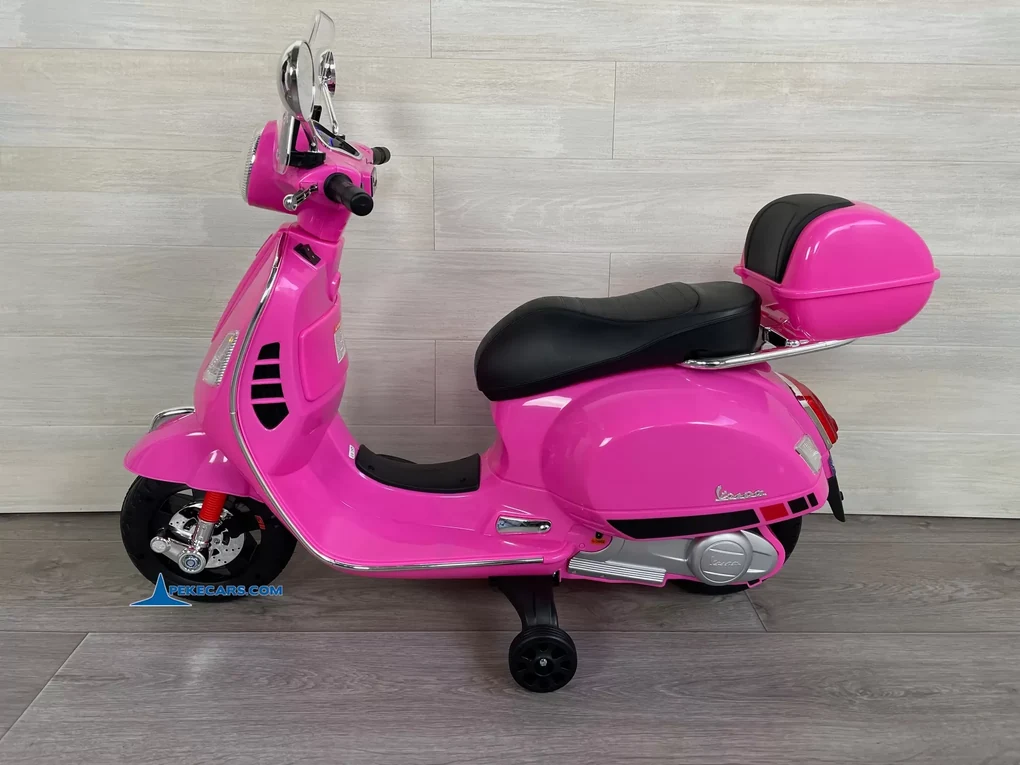 Mota elétrica para crianças Vespa GTS-S 12V Rosa | BIANO