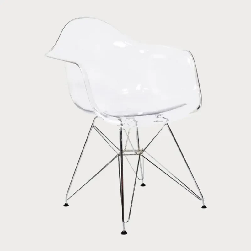 Cadeira Dau Metálico - Transparente | BIANO