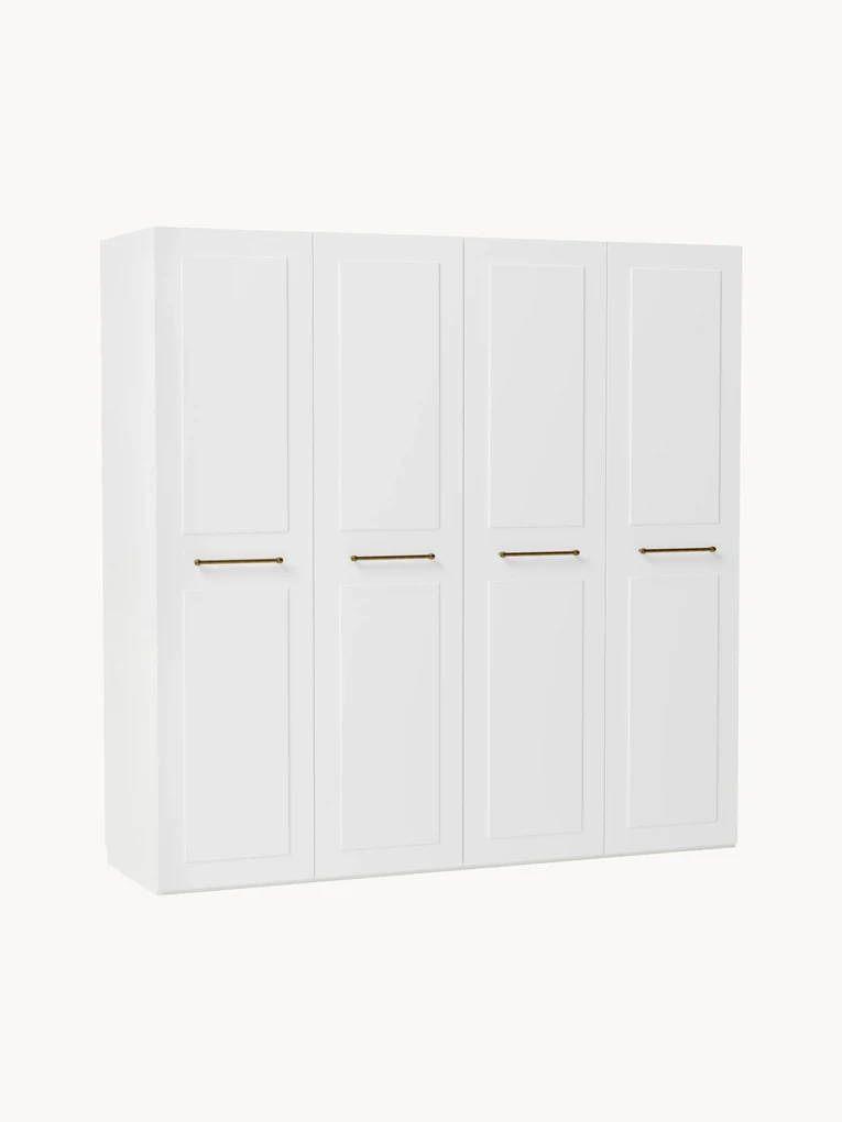 Modular Hinged Door Wardrobe Charlotte, 200 cm Wide, in various sizes ...