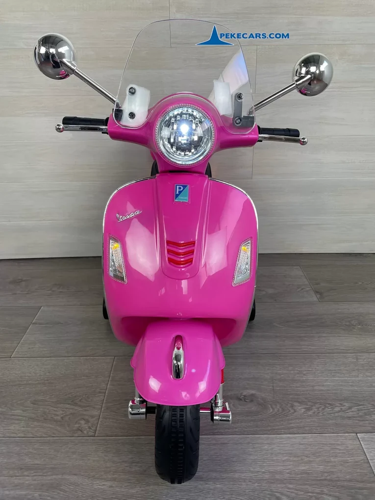 Mota elétrica para crianças Vespa GTS-S 12V Rosa | BIANO