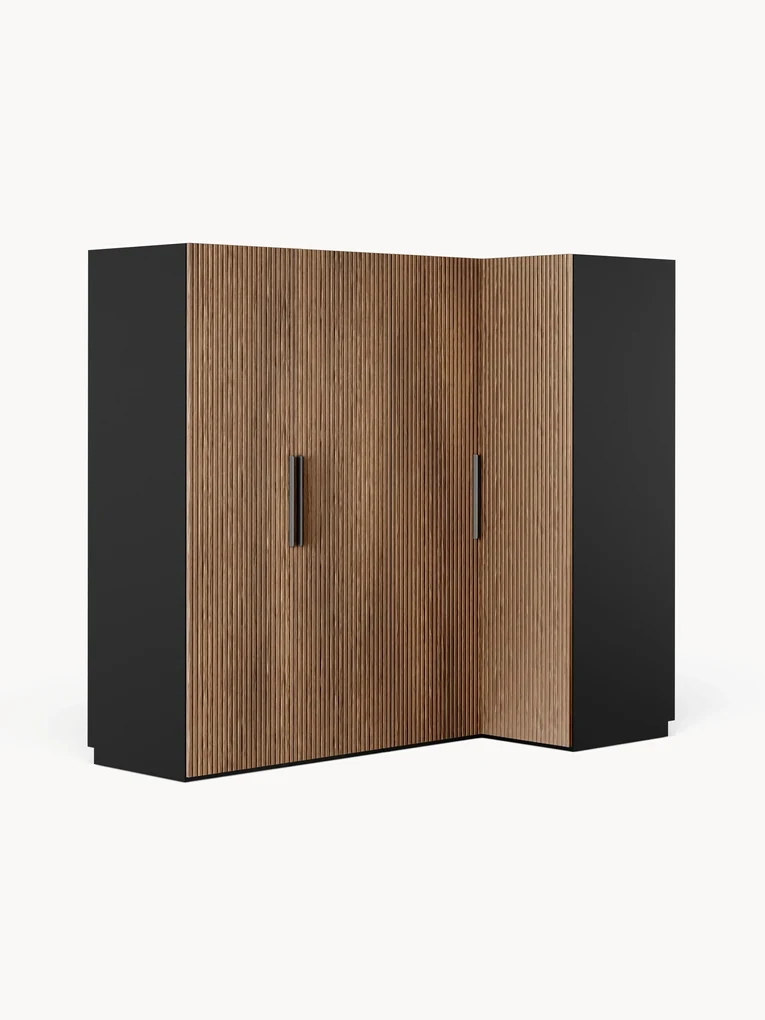 Modular Corner Wardrobe Simone, 215 cm Wide, in various sizes | BIANO