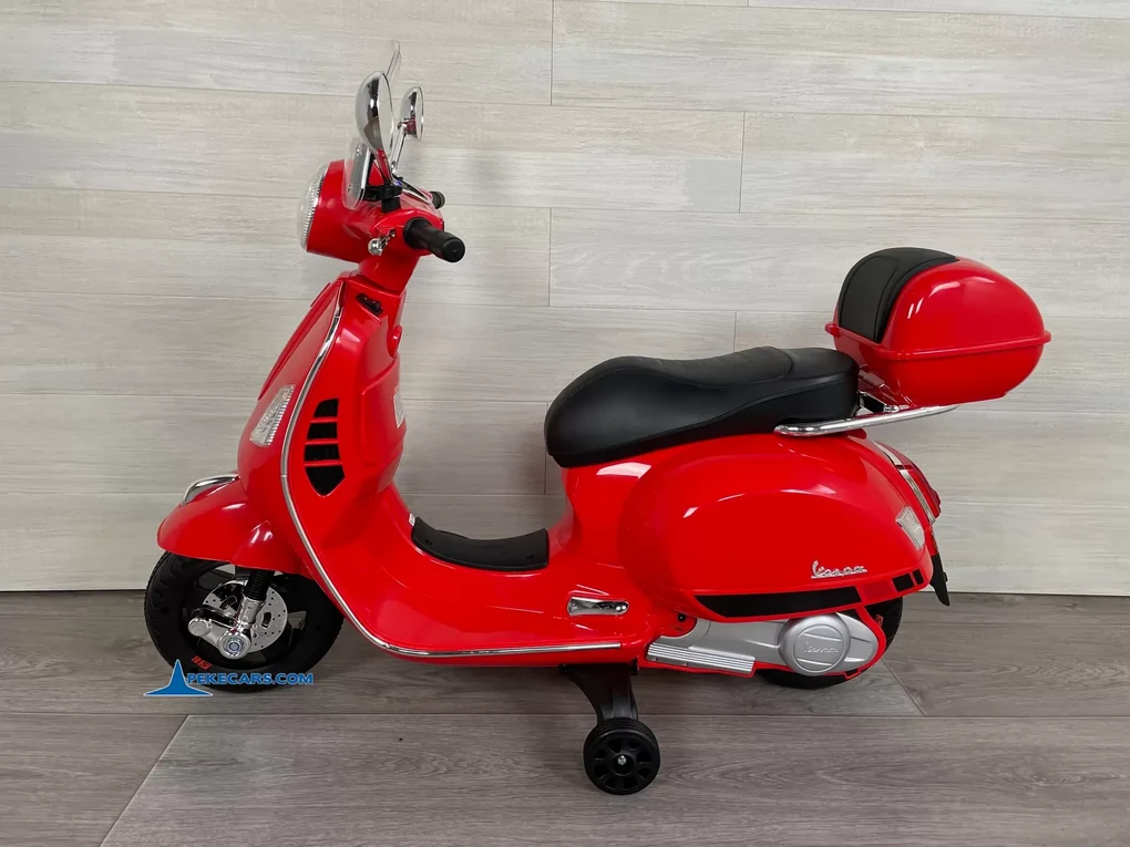 Mota elétrica para crianças Vespa GTS-S 12V Vermelha | BIANO
