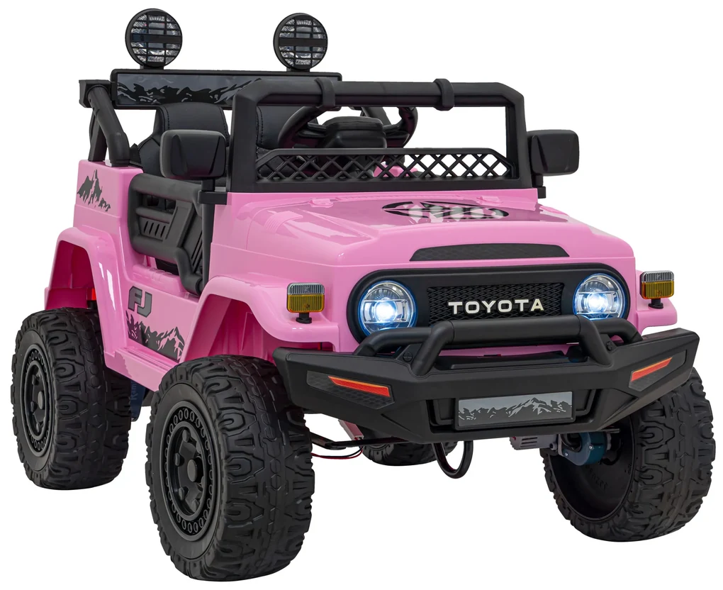 Jipe elétrico para Crianças Toyota FJ Cruiser 12V 4x4, Rodas Espuma EVA ...