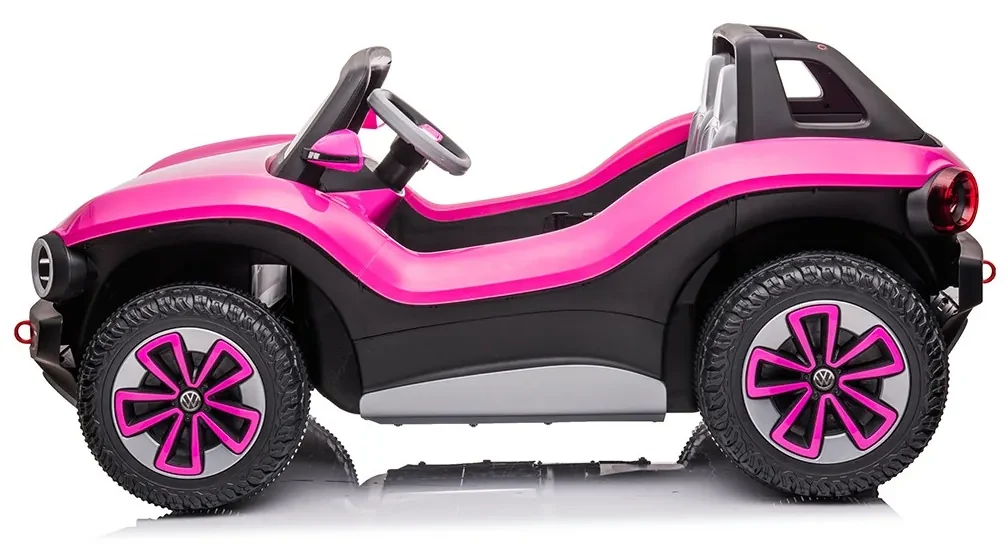 VOLKSWAGEN E-BUGGY CARRO ELÉTRICO INFANTIL 12V 2LUGARES ROSA | BIANO