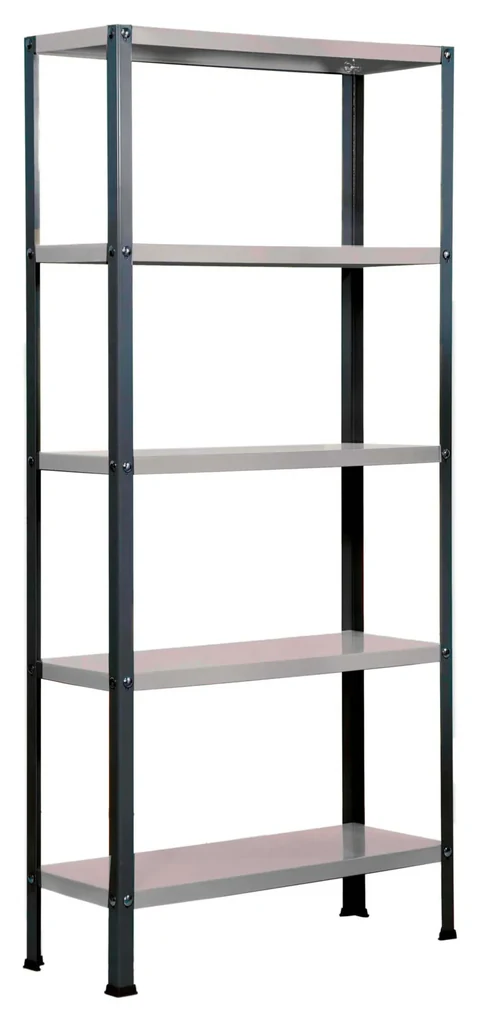 Estante com 5 Prateleiras SIMONHOME CLASSIC PLUS 5/300 ANTRACITE/GALVANIZADA Capacidade P ...