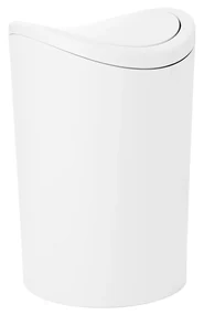 Balde Wc com Tampa Basculante Bath Branco 6L / Ø19X28CM | BIANO