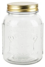 Frasco Hermético Anna com Tampa Rosca Dourada 0.500ml | BIANO